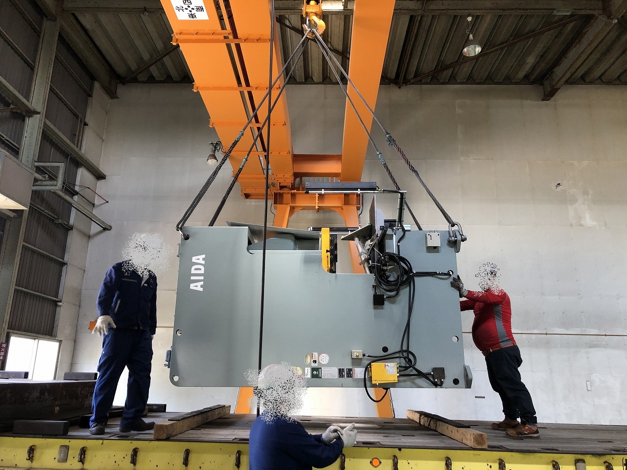 【機械買取】茨城県下妻市で110tプレス機／アイダ／NC1-1100(1)E／2019年製を買取りました | 中古機械・工作機械の買取、全国対応のNCCマシナリー