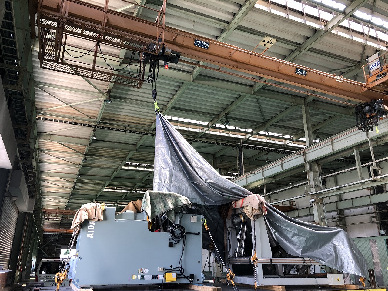 【機械買取】茨城県下妻市で110tプレス機／アイダ／NC1-1100(1)E／2019年製を買取りました | 中古機械・工作機械の買取、全国対応のNCCマシナリー